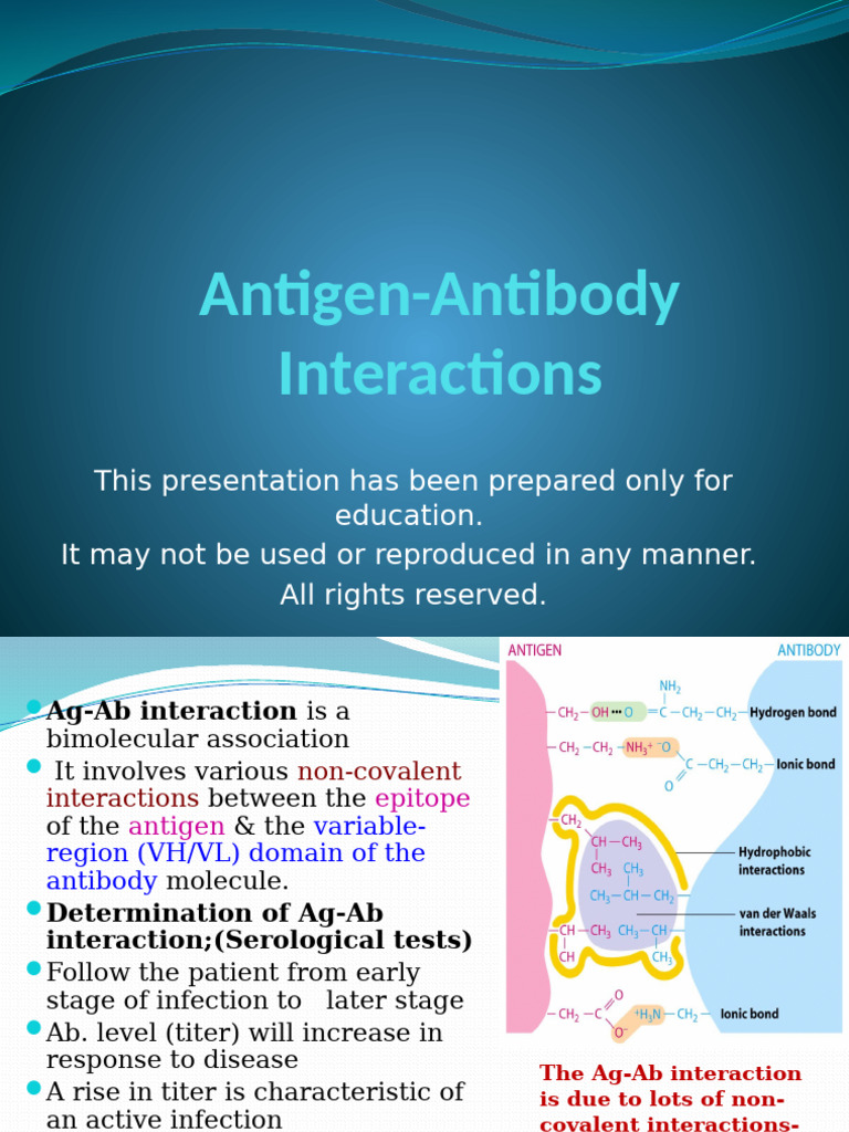Antigen & Antibody Interactions | PDF | Elisa | Serology
