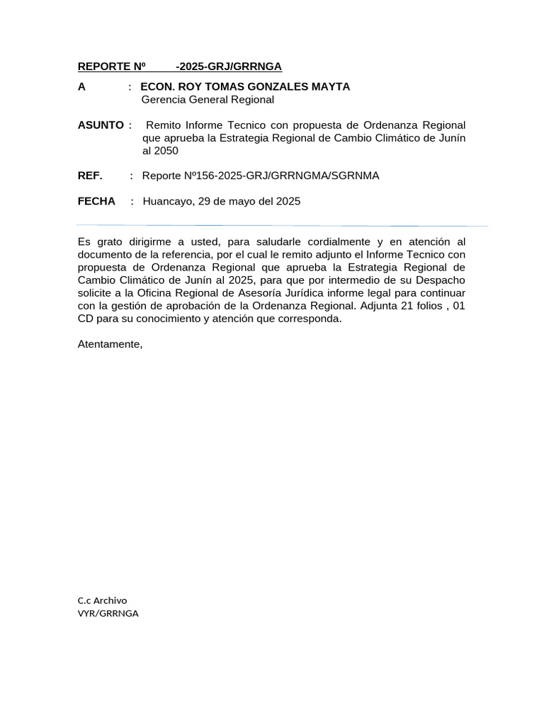 Modelo de Reporte | PDF