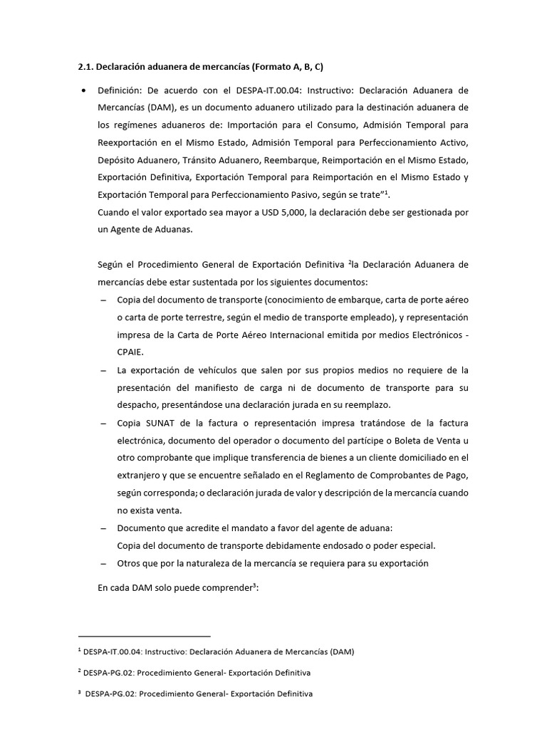 DAM Ejemplos | PDF | aduana | Factura