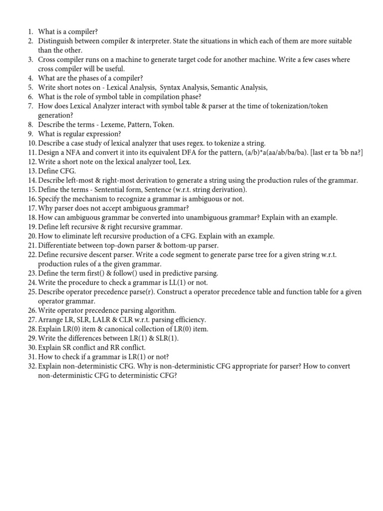 SPS Internal Questions | PDF