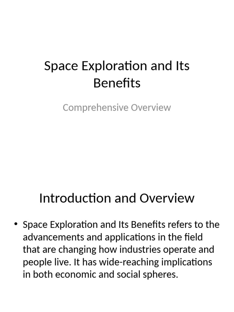 Full Space Exploration and Its Benefits | PDF