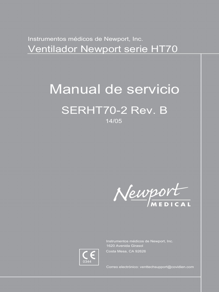Newport HT-70 Ventilator - Service Manual | PDF | Fuente de alimentación