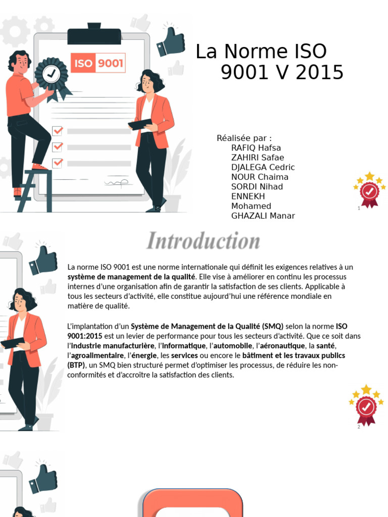 Système de Management ISO 9001:2015 | PDF | Management de la qualité ...