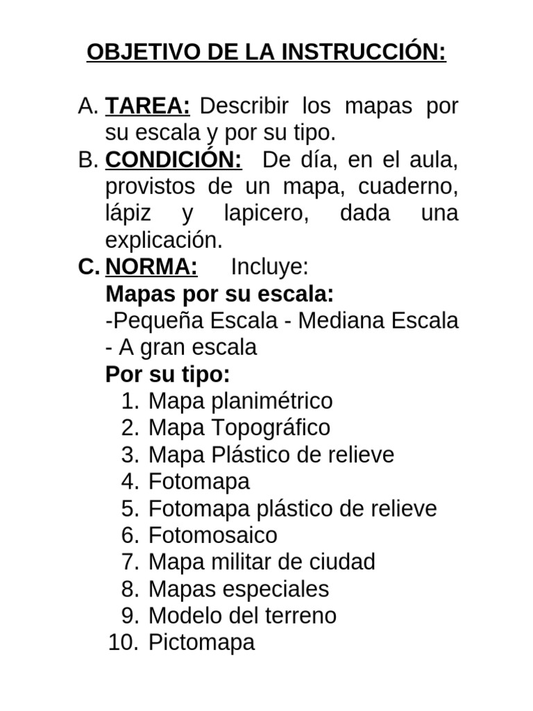 Tipos de Mapas | PDF