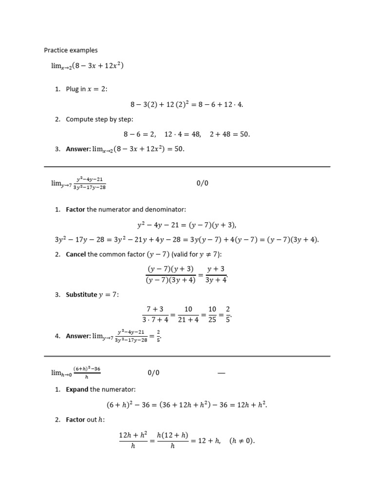 Practice Example 1 | PDF