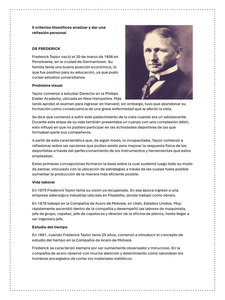 Criterios filosóficos y reflexiones personales | PDF | Universidad