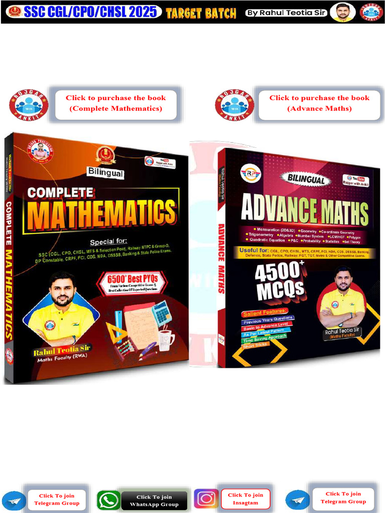 Click o Click o Advance Maths) : T Purchase The Book (Complete ...