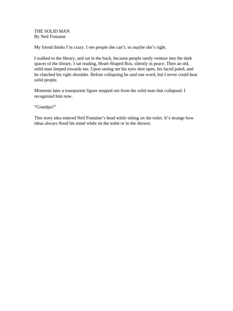 The Solid Man | PDF