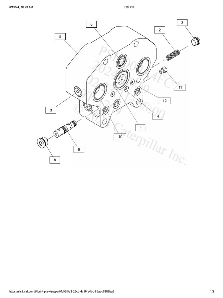 9t-5769 Valve Gp-Control - Bulldozer Lift, Tilt | PDF