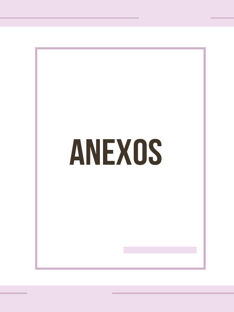 Anexos Portada | PDF