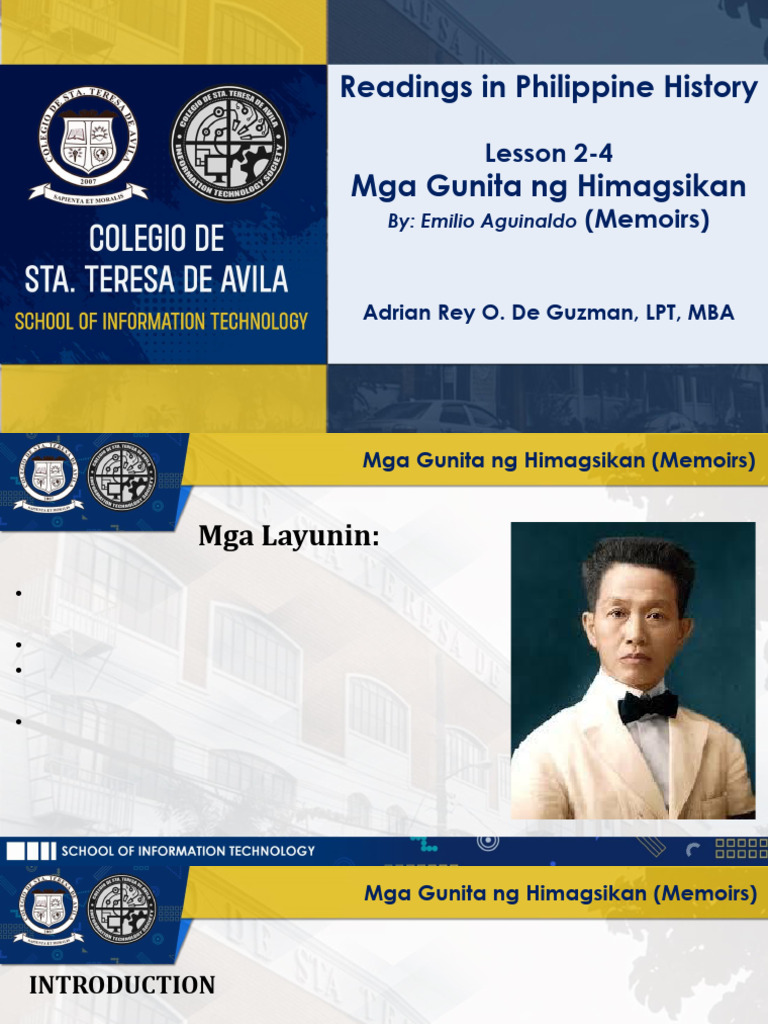 Chapter 2 4 Mga Gunita NG Himagsikan Memoirs | PDF