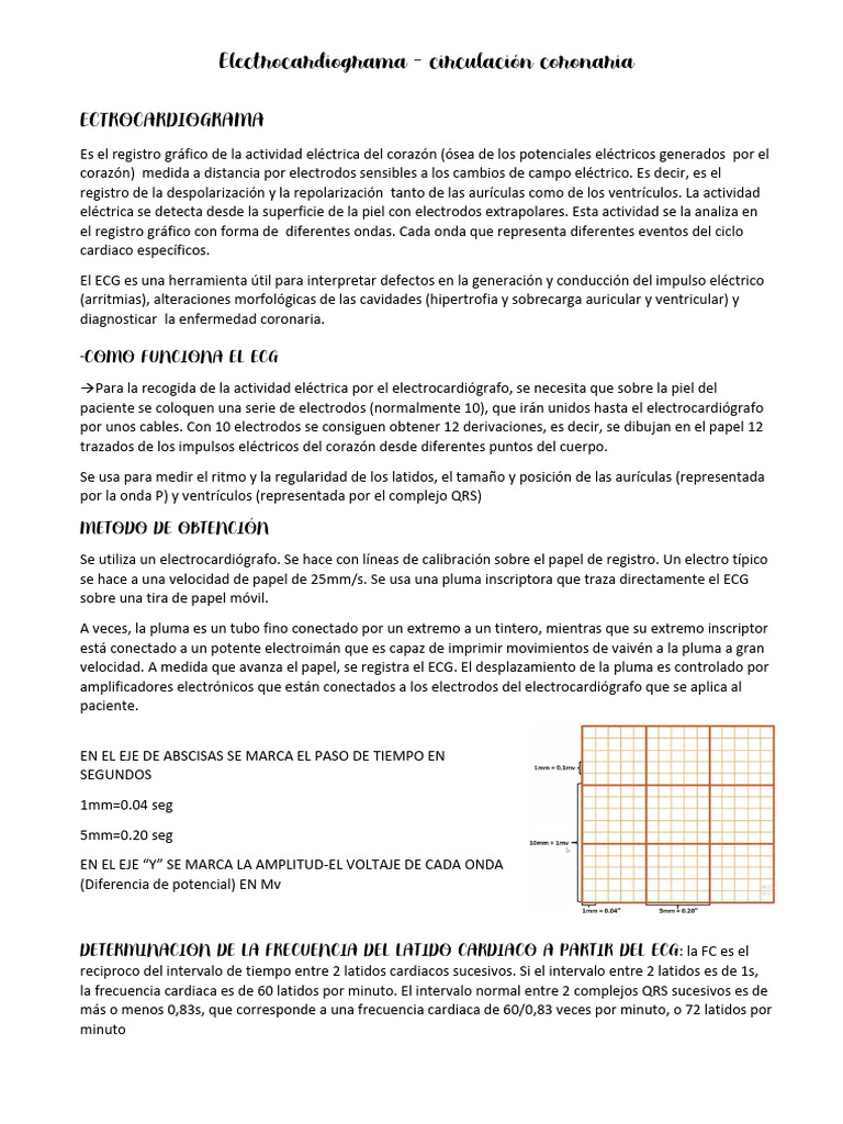 Cardio 5 - Ecg | PDF | Corazón | Hemodinámica