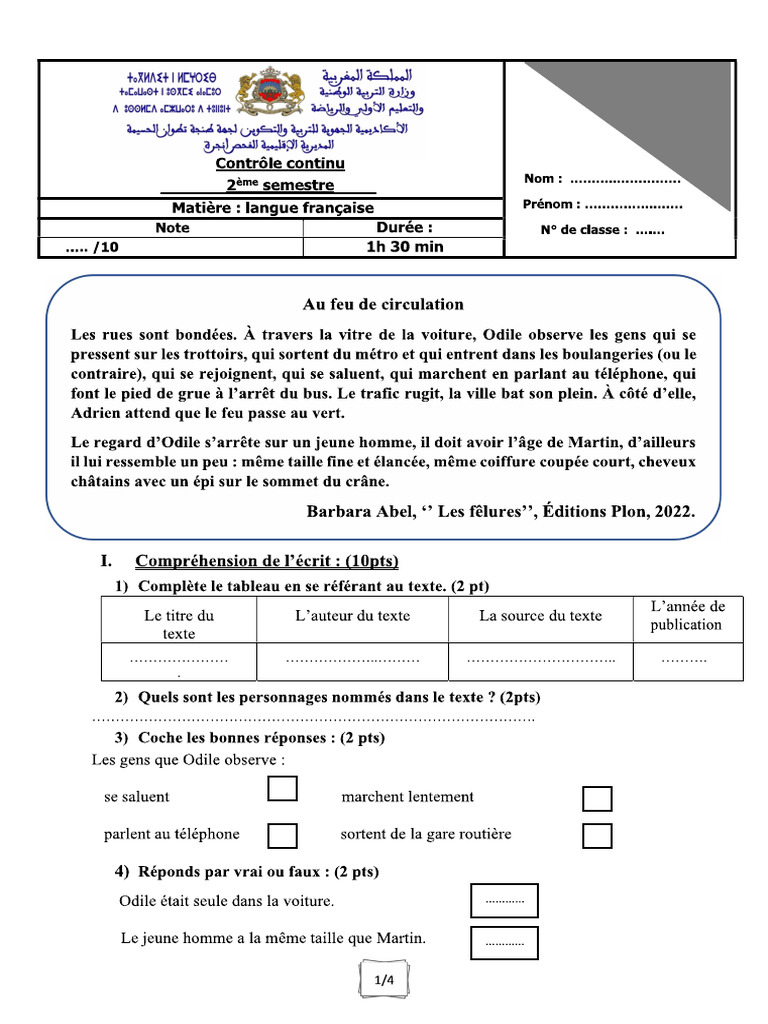 Controle Continu | PDF