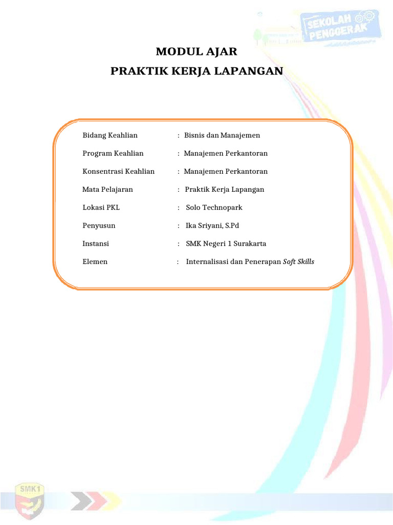 Modul Ajar PKL 2025 | PDF