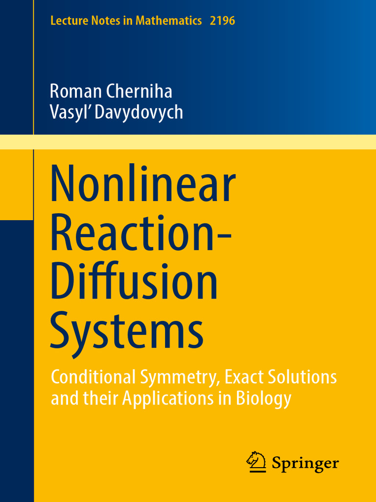 Nonlinear Reaction-Diffusion Systems | PDF | Partial Differential Equation | Nonlinear System