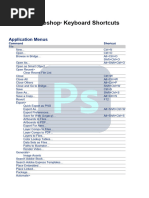 Photoshop 101 Keyboard Shortcuts Cheat Sheet PC Version | PDF ...