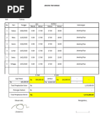 Contoh Absen Tukang Mingguan | PDF
