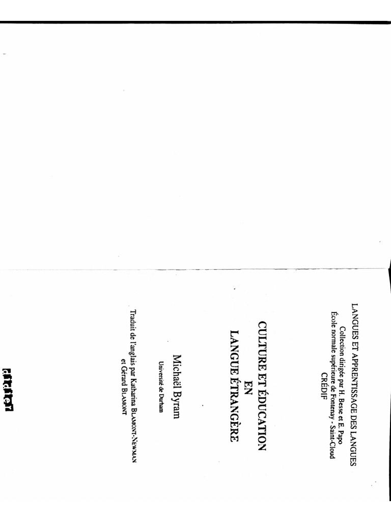 Culture Et Education Michael Byram | PDF