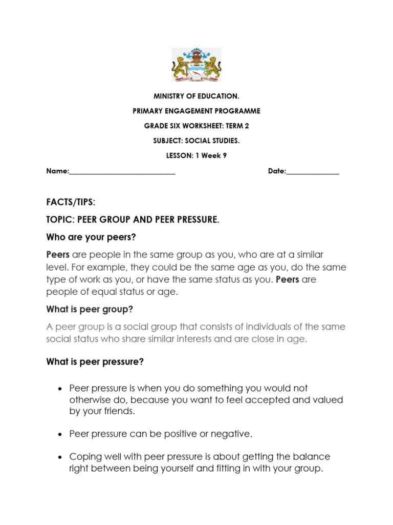 Grade 6 Social Studies Weeks 9-12 Worksheets - Term 2 | PDF | Human ...