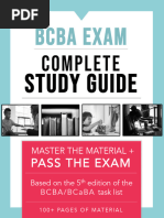 BCBA 6th Edition Test Content Outline 240903 A | PDF | Reinforcement ...