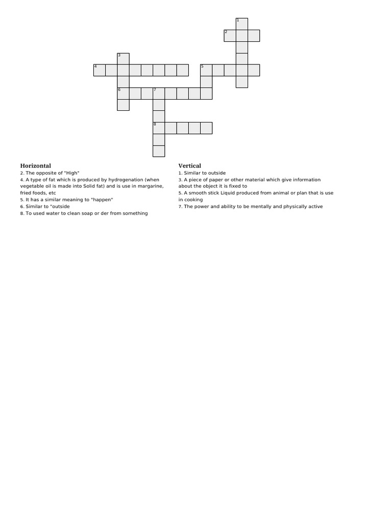 Label Crossword Puzzle | PDF