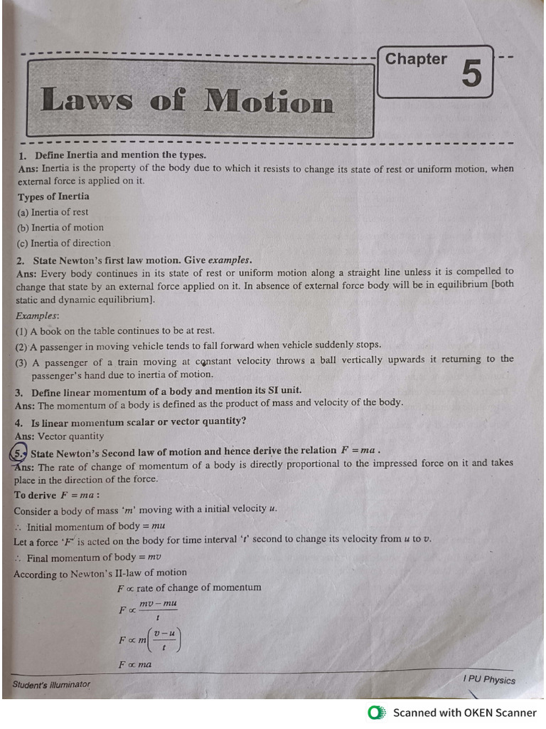 Laws of Motion | PDF