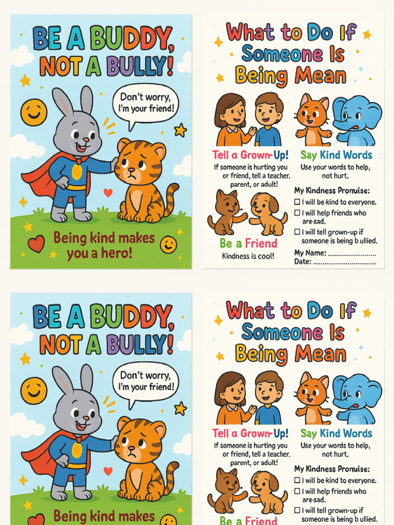 Child Friendly Anti Bullying Pamphlet Philippines | PDF