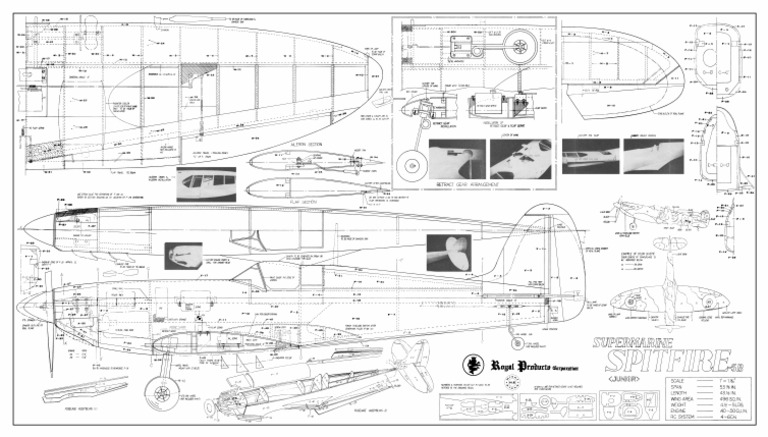 Supermarine Spitfire 5B Plan | PDF