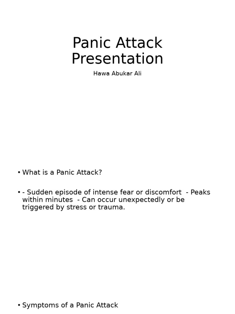 Understanding Panic Attacks | PDF