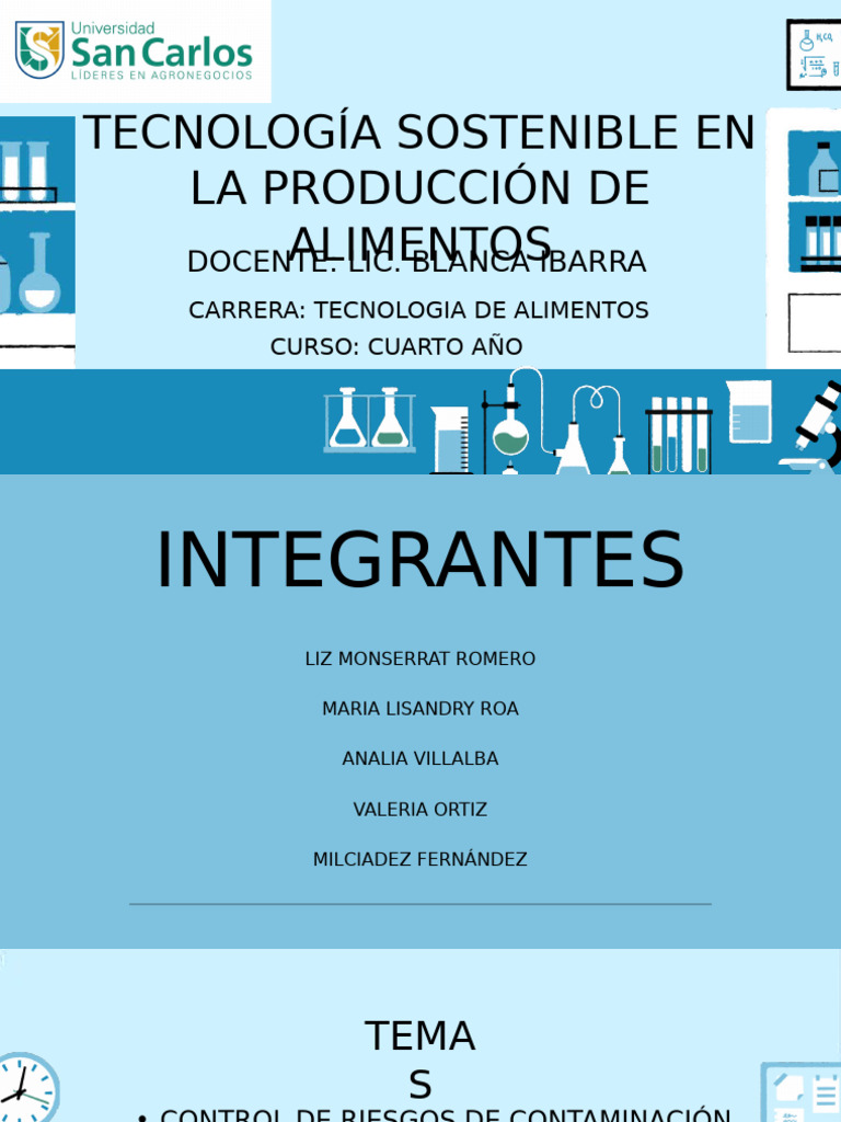 Grupo N°1 Tecnologia Sostenible en La Produccion de Alimentos | PDF ...