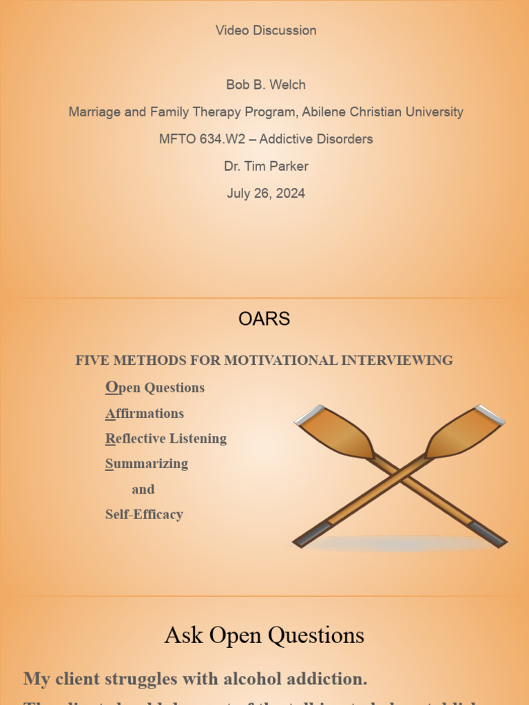 Motivational Interviewing Techniques | PDF