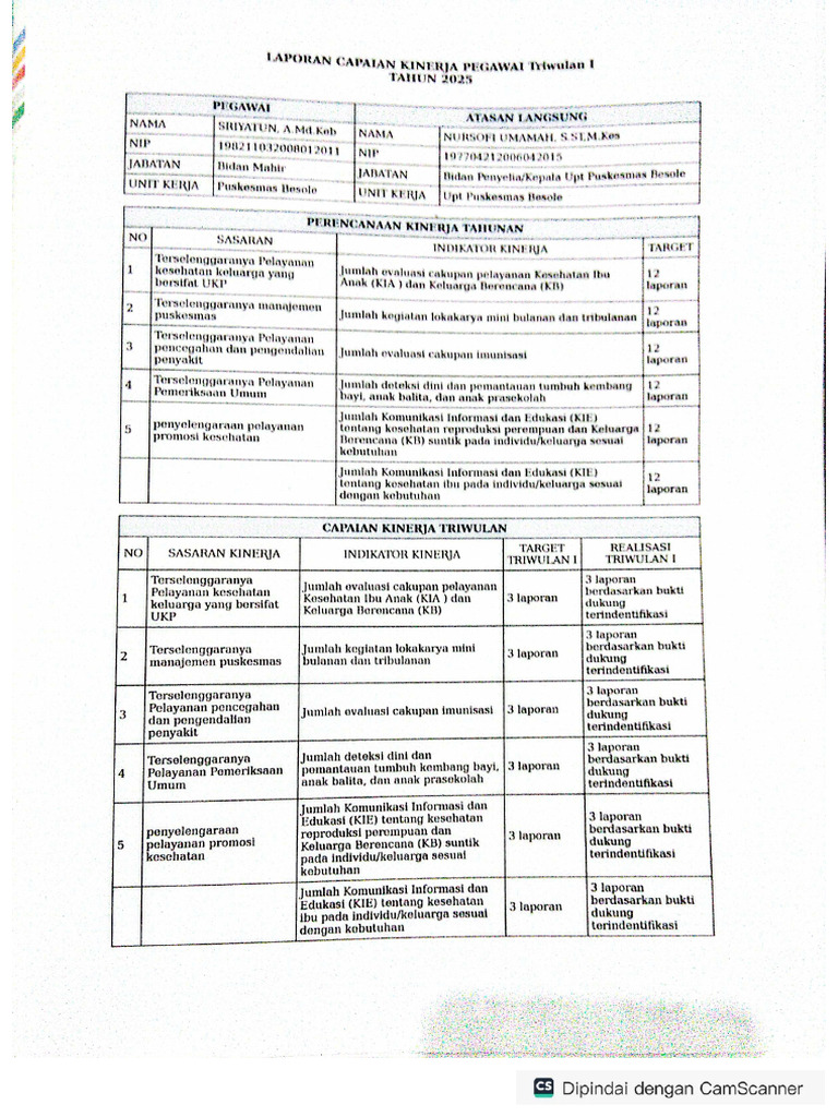 Laporan Trimester 1 Atun 2025 | PDF