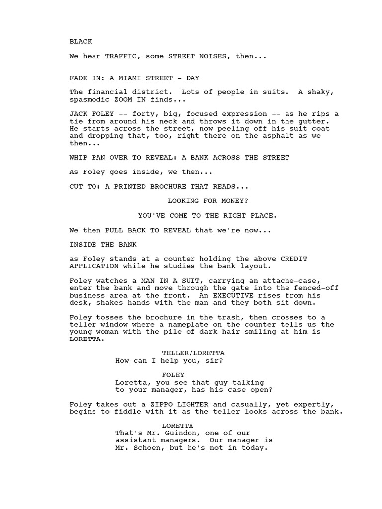 Example of A Screenplay | PDF