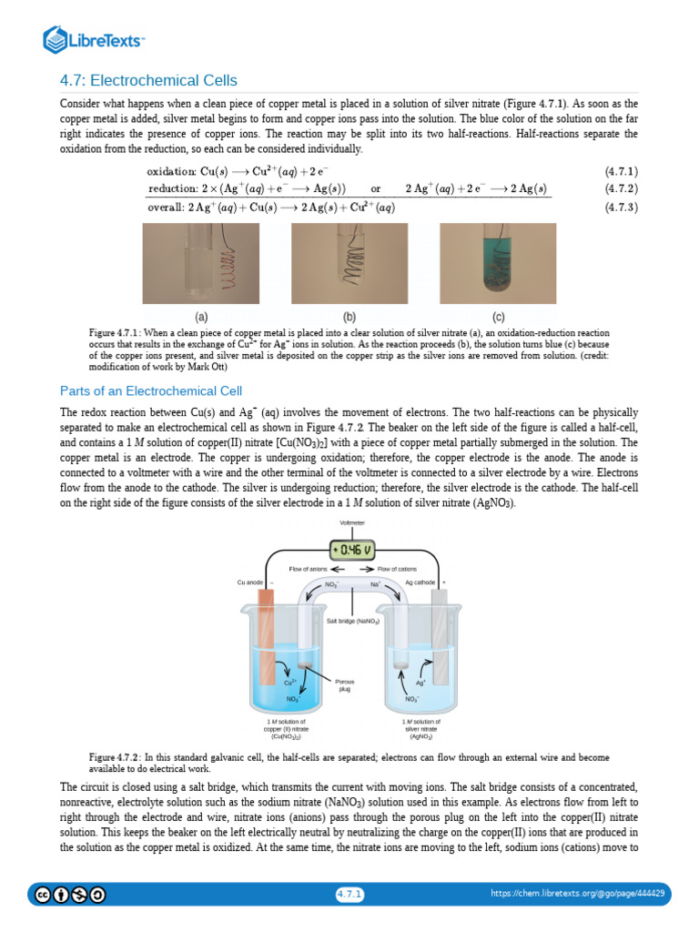 Understanding Electrochemical Cells | PDF | Electrochemistry | Anode