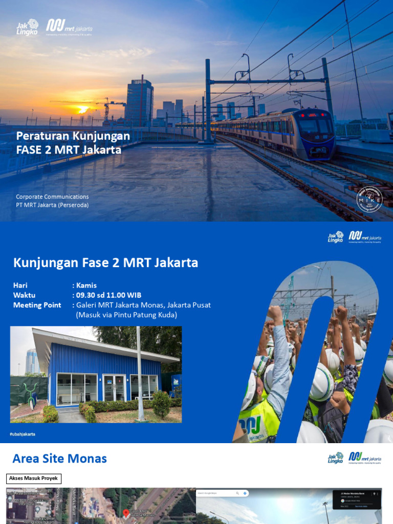 Tata Cara Kunjungan MRT Jakarta Fase 2 - Publik - 2025 | PDF