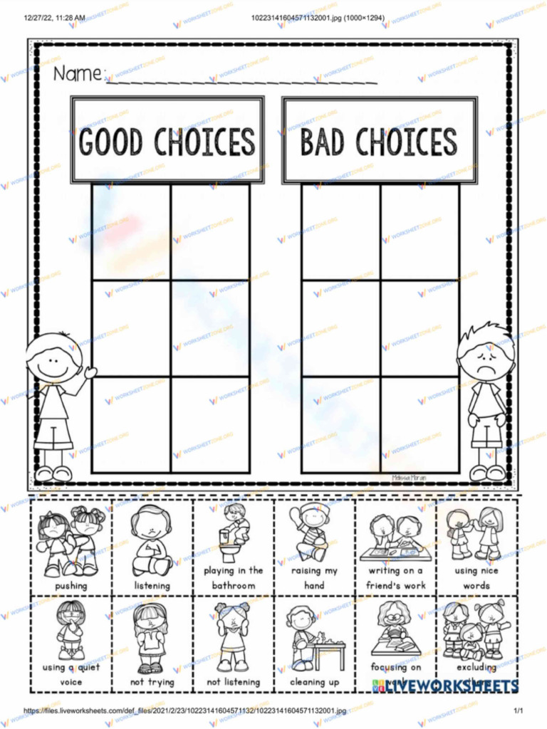 Evaluate Good or Bad Choices | PDF