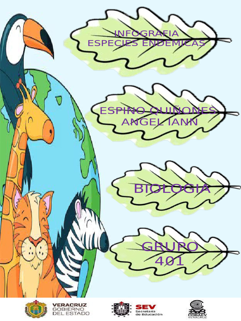 Infografia Angel Espino 401 | PDF | Especie en peligro | Biogeografia