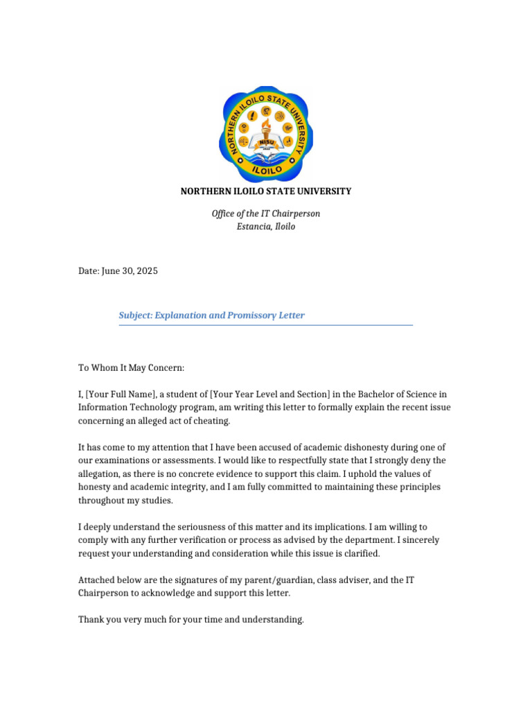 Student Cheating Allegation Response Letter | PDF