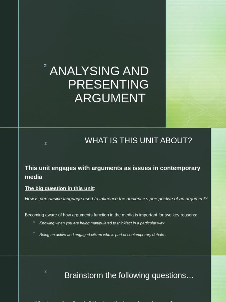 Analysing and Presenting Argument | PDF | Metaphor | News