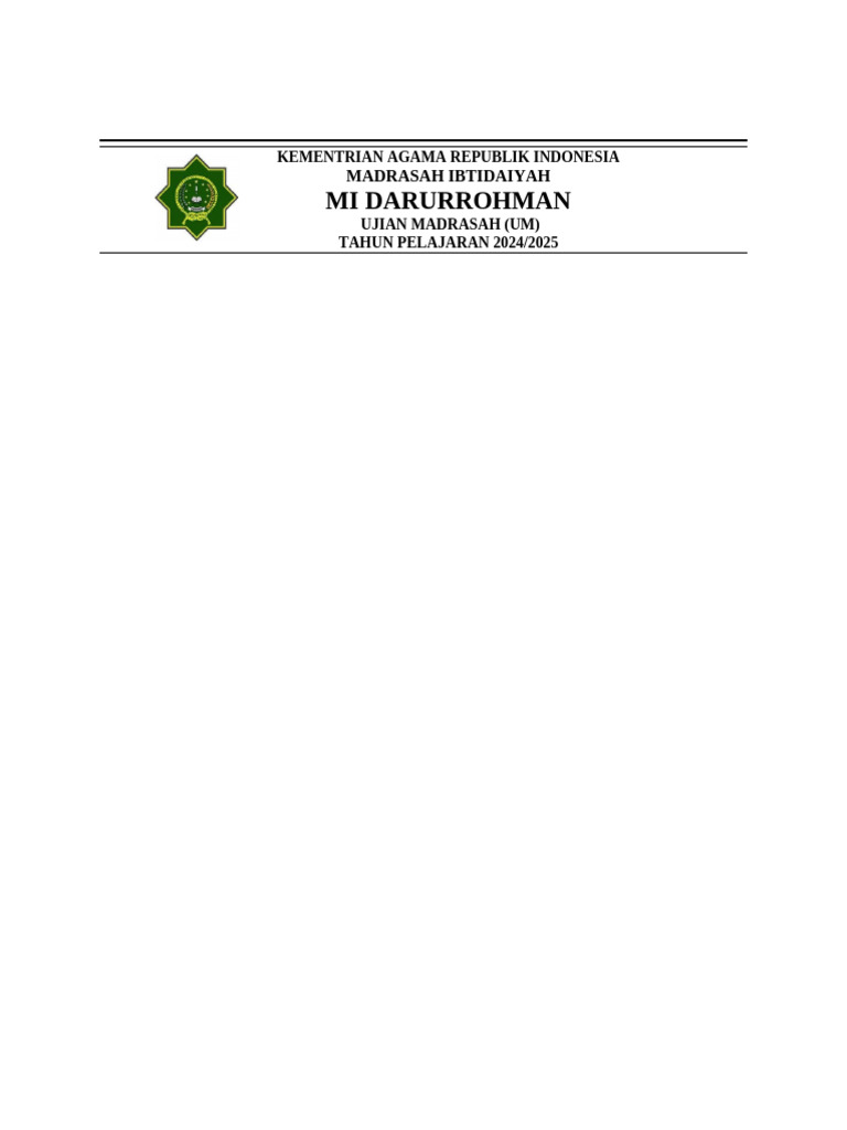 Kementrian Agama Republik Indonesia | PDF