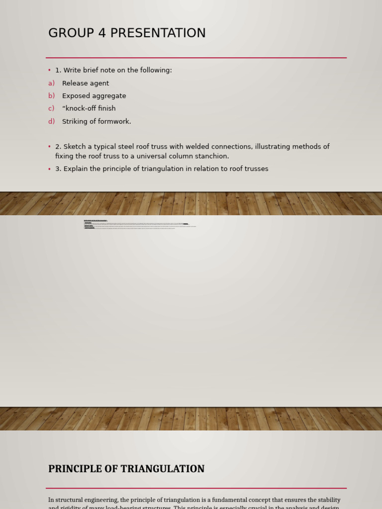 Group 4 Presentation | PDF | Truss | Concrete