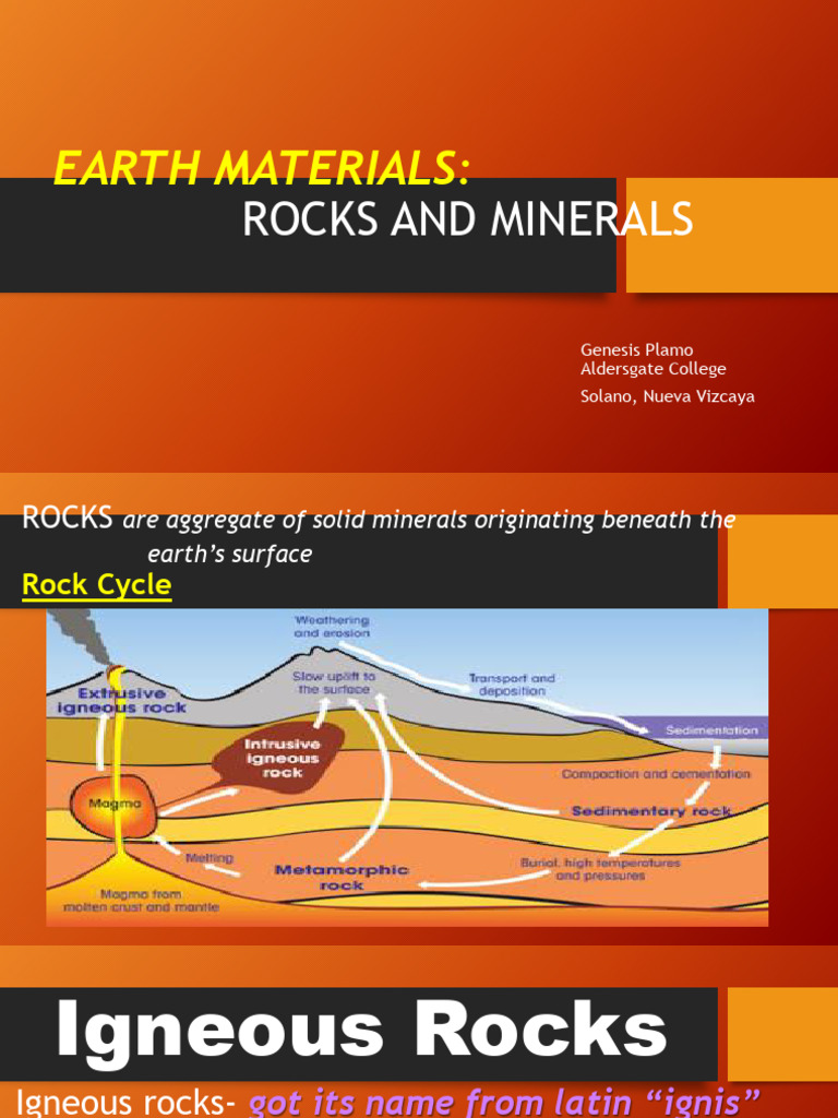 Overview of Earth Materials | PDF | Erosion | Plate Tectonics