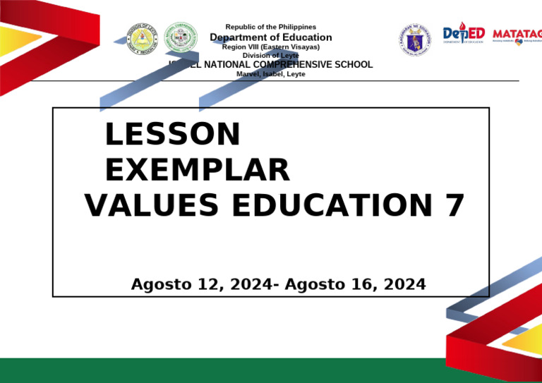 Lesson Exemplar Front Page | PDF