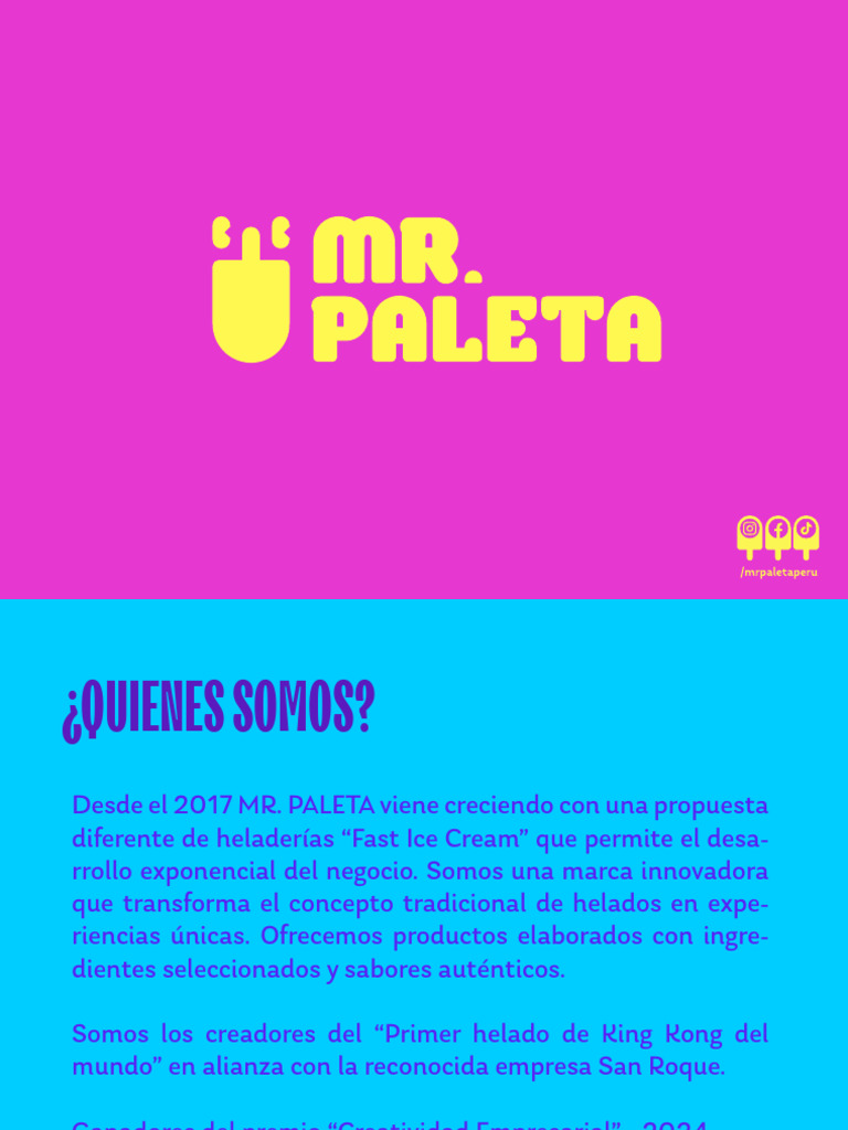Información MR Paleta | PDF | Helado