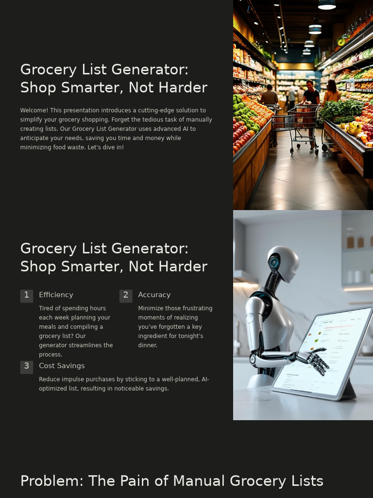 Grocery List Generator Shop Smarter Not Harder | PDF | Artificial ...