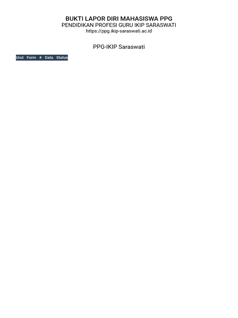 PPG-IKIP Saraswati | PDF