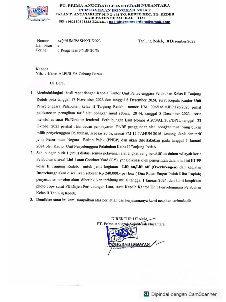 Pengenaan PNBP 20 Persen - 231229 - 164020 | PDF