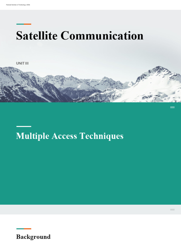 Unit III Multiple Access Techniques | PDF | Channel Access Method | Broadcasting