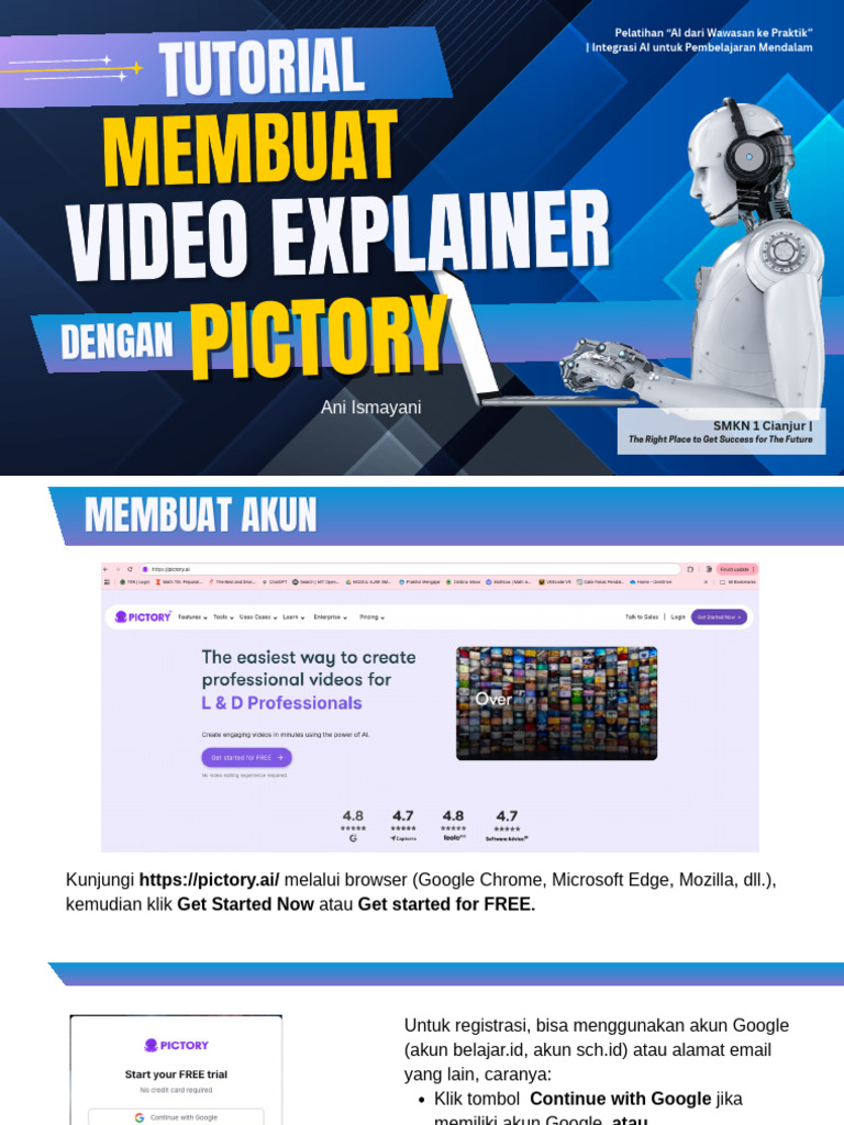 Tutorial Membuat Video di Pictory.ai | PDF