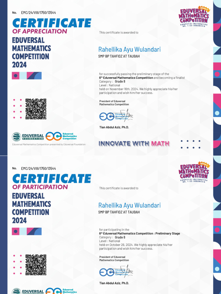 EMC 2024 Certificate | PDF